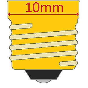 CEC Industries #425 Bulbs, 5 V, 2.5 W, E10 Base, G-4.5 shape (Box of 10)