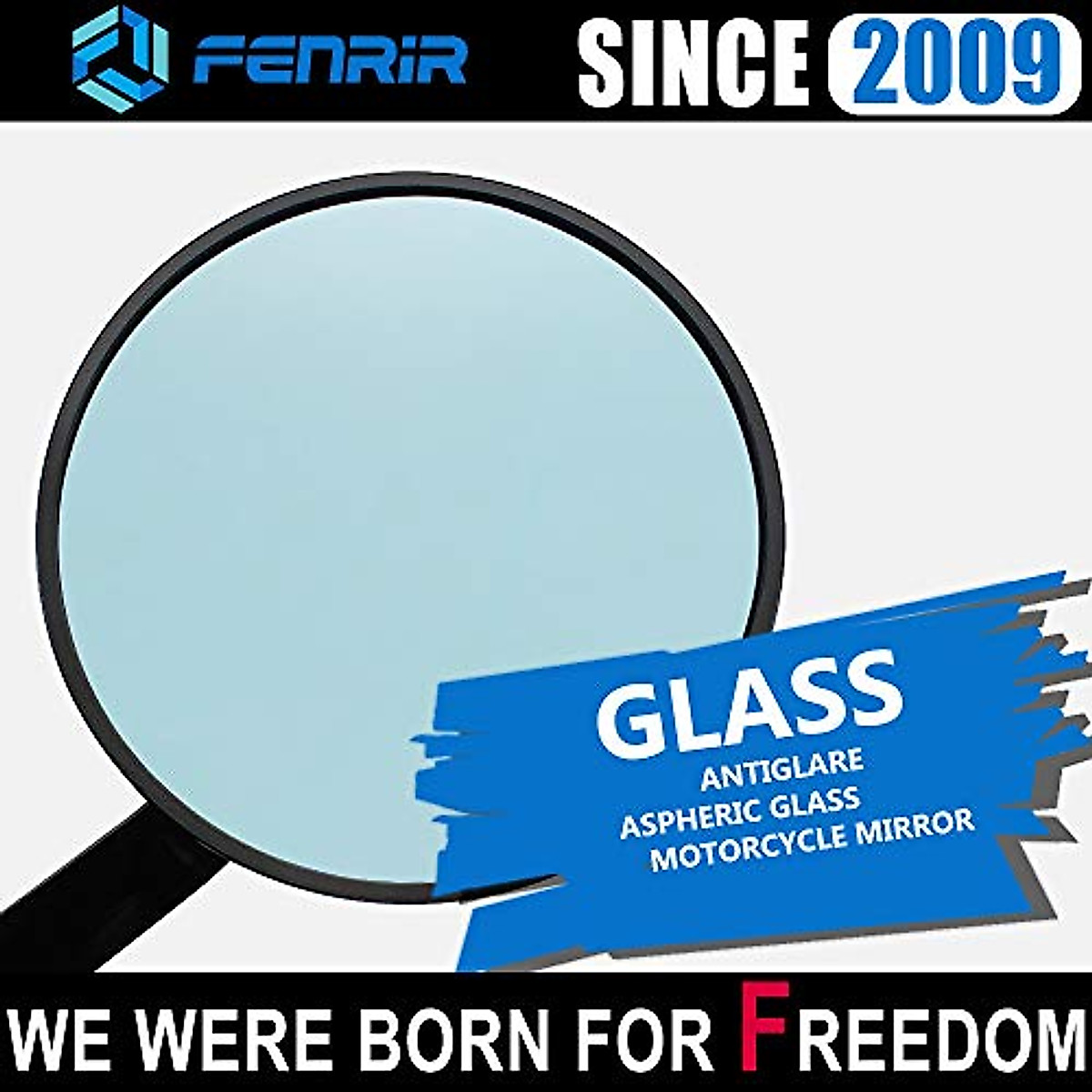 FENRIR CNC Aluminum Alloy Round Cafe Racer Retro Black Motorcycle Bar End Mirrors Side 22MM 7/8" Inch Handlebar Mirror Universal Rear View For M8/M6 Sport Naked Street Bike Cruiser Minimoto Scooter