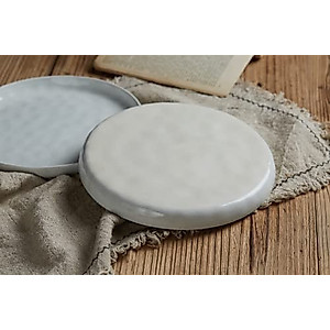 Famiware Mars Plates and Bowls Set, 12 Pieces Dinnerware Sets, Dishes Set for 4, White