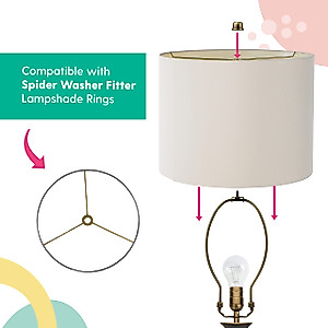I Like That Lamp Complete Lamp Harp Set (1 Pack) - Antique Brass 10" Harp (Suitable for a 11" to 12" Lampshade) - Includes Harp, Saddle Holder Base & Finial - Harp Converter For Table and Floor Lamps