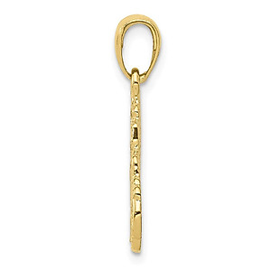 Solid 10k Yellow Gold Truck Cab Souvenir Pendant Charm