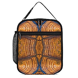 MINBHEBYUD Turtle Carapace Lunch Bag for Men Women, Insulated Lunch Bags for Office Work, Reusable Portable Lunch Box