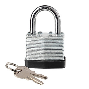 Fu Volante Lock, Laminated Steel Keyed Padlock, Keyed Alike Locks, Normal Shackle Padlock-Pack of 10