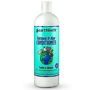 Earthbath Oatmeal & Aloe Conditioner– Dog Conditioner for Allergies & Itching, Dry Skin, Helps Detangle & Relieve Itching, Made in USA – 16 Oz