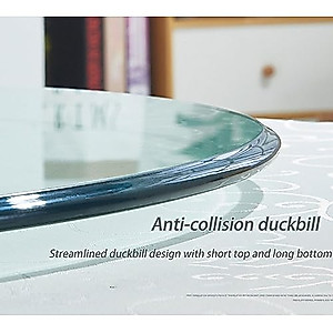 Dxcaicc Dining Table Glass Turntable,Glass Lazy Susan Turntable Dining Table,Round Tempered Glass with Silent Bearing centerpieces,Steady Swivel Dining Table Glass Serving Tray,80cm