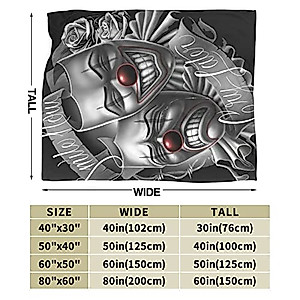 Moyjugt Smile Now Cry Later Clown Faces Flannel Fleece Blanket Throw Size, Super Soft Cozy Plush Blankets, Lightweight Microfiber Throw Blanket for Couch Sofa Bed, 50"X40"