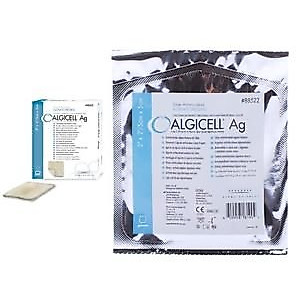 ALGICELL Ag Silver Calcium Alginate Dressing - 2" x 2" - Box of 10