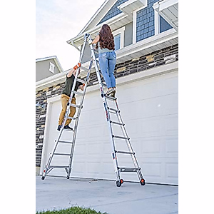 Little Giant Ladders, Epic, M26, 26 ft, Multi-Position Ladder, Aluminum, Type 1A, 300 lbs weight rating, (16826-818)