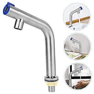 OSALADI 2pcs Black Sink Faucet Toothbrush Travel Case Stainless Steel Water Tap Brass Faucet Faucets for Bath Sinks Stainless Steel Faucet Taps Toilet Water Tap American Style Wash Basin