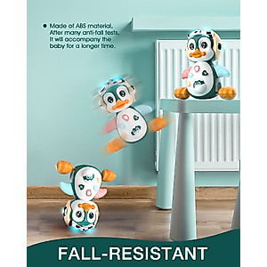 Cola Bear Baby Musical , Infant Crawling Toys with Music LED Lights Sounds Toddlers Electronic Interactive, Early Learning Preschool Dancing Walking Toy for 6 to 12 Months Boys and Girls