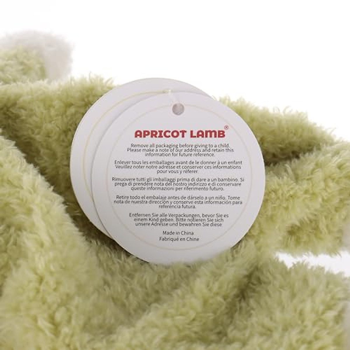 Apricot Lamb Stuffed Animals Hug Dinosaur Security Blanket Infant Snuggler Plush Baby Lovey(Hug Dinosaur, 10 Inches)