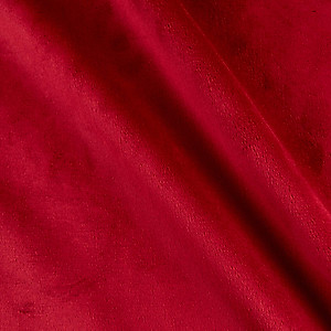Shannon Minky Solid Cuddle 3 Crimson, Fabric by the Yard