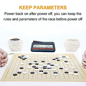 Chess Clock, Advanced Digital Chess & Game Timer, ABS Digital Display Professional International Chess Clock - Blue