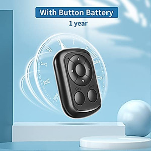 TIK TOK Bluetooth Remote Control,Kindle App Bluetooth Scrolling Page Turner for iPhone iPad Android, Camera Shutter Remote Control, 7 Buttons Support Tiktok Video Recording/Play/Pause/Give a Like