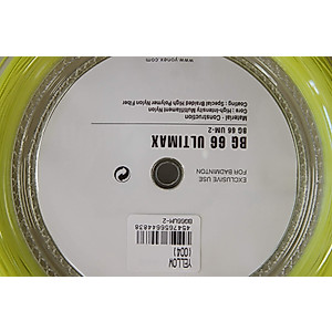 YONEX BG66 Ultimax Badminton String - 200m Reel, Color- Yellow