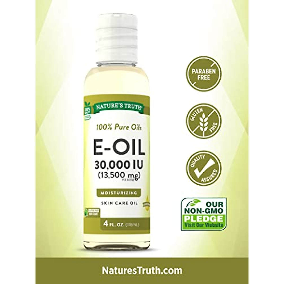 Nature's Truth Vitamin E Oil Liquid, 4 Fluid Ounce (Pack of 3)