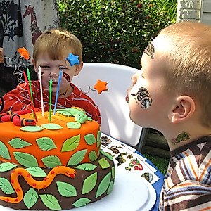 Reptile Temporary Tattoos,16 Sheets 100 Pieces Reptile Themed Tattoos Stickers Party Decoration Supplies Party favors for Kids Adults