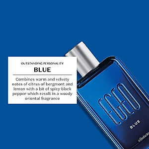 O Boticário Egeo Blue Eau de Toilette, Long-Lasting, Fresh Citrus & Woody Men's Cologne Fragrance, 3 Ounce