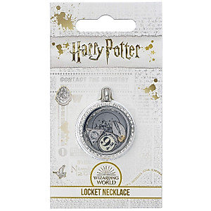 The Carat Shop Official Harry Potter Floating Charm Locket Necklace with 3 Charms WN0164