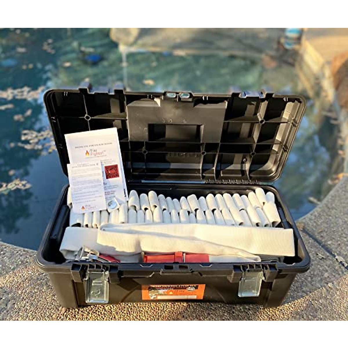 FireFighter1- Fire Hose for Pool Pumps Providing Instant Access to Pool Water During a Fire Emergency (100' FireFighter1 Hose (100 foot))