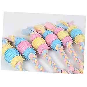 FOMIYES 1pc Pet Playing Toy Female Dog Toy Pet Dental Cleaning Cotton Rope Pet Toy Dog+Toy Pet Educational Dog Bite Toy Pet Door Handle Cat Toy Toys Pet Chew Toy The Dog Cloth