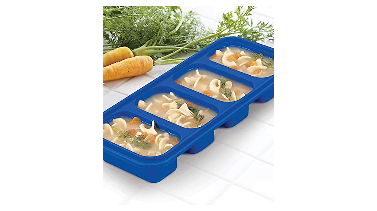 HIC Kitchen Prep-N-Freeze Portion Tray with Lid - Freeze & Store Food