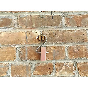 NAHANCO 610EC-50 Boot Clip Hanger, Brushed Chrome, Metal Clip, 4.5” (Pack of 50)