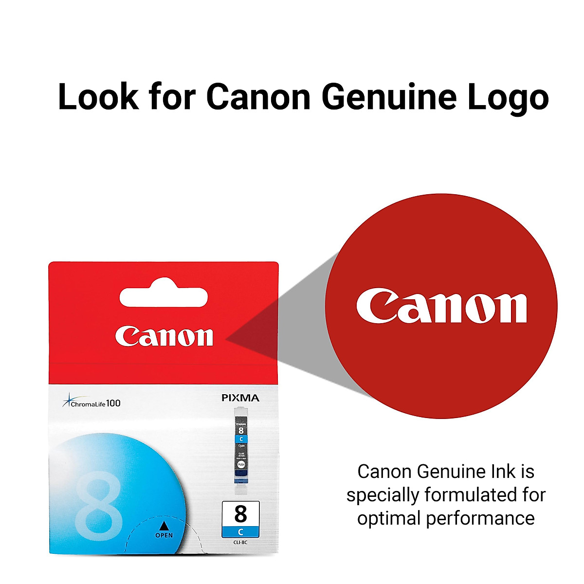 Canon CLI-8 Cyan Ink Tank Compatible to Pro9000 and Pro9000 Mark II
