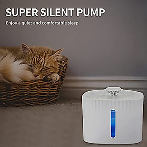 Cat Water Fountain, Arespark Pet Water Fountain, 3L Automatic Cat Water Dispenser with 4 Replacement Filters, Large Tank with LED Indicator, Drink Well for Cats, Dogs, Multiple Pets