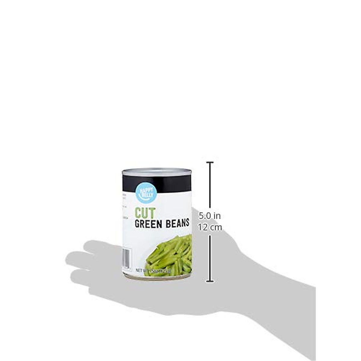 Amazon Brand - Happy Belly Cut Green Beans, 15 ounce (Pack of 1)