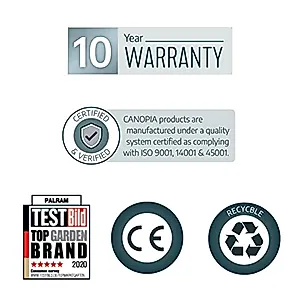 Palram - Canopia Tuscon 12x14 Gazebo: Outdoor Patio Canopy with Gray Aluminum Metal Frame, and Bronze Polycarbonate Roof, UV Protection, Year-Round Use, Easy DIY Outdoor Canopy Gazebo Kits