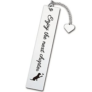 Funny Enjoy The Next Chapter Inspirational Bookmark Gifts for Women, Bookmarks for Girl Bookworm Sister Daughter Book Friend Friendship Gifts Sister Gifts
