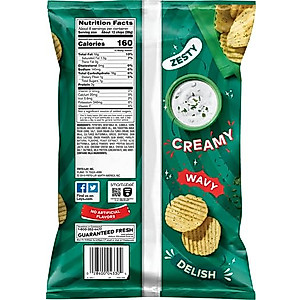 Lay's Wavy Potato Chips Ranch Flavor, 7.5 Oz