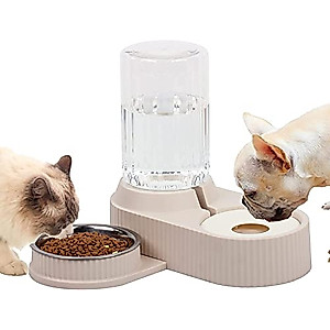 Fashion Fun Automatic Pet Feeder and Water Dispenser 60OZ/1.8L