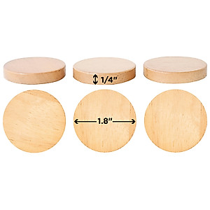 Wooden Coins for Montessori Object Permanence Coin Box - Chunky Wood Replacement Coin Set - Wooden Tokens for Counting - Montessori Toys for 1 Year Old - Infant Developmental Coin Drop Toys