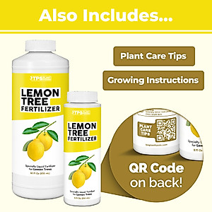 Lemon Tree Fertilizer for Lemon Trees and Citrus, Liquid Plant Food 8 oz (250mL)