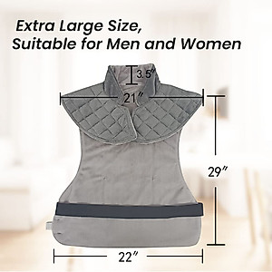 Large Heating Pad for Neck,Shoulder,Back,38" x 24" Full Weighted Heating Pad for for Back Pain Relief, 3lb, 12 Heat Level Hot Heated Pad, 1-24Hour Auto Shut Off, Stay on Function,Fast Heating Wrap