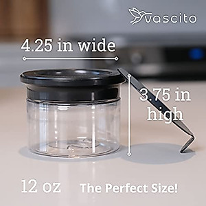 Vascito Modern Shelf Organizer, Storage Containers, Office Organization, Magnetic Paper Clip Holder, Office Candy Jar For Desk, Break Room Organizer for Small Office Space (Modern Black, 1 Pack)