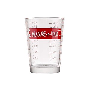 Tablecraft H1433T Measuring Cup Measure-N-Pour, 4 oz, Clear