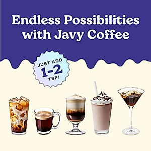 Javy Coffee Concentrate - Cold Brew Coffee, Perfect for Instant Iced Coffee, Cold Brewed Coffee and Hot Coffee, 35 Servings - Original Decaf