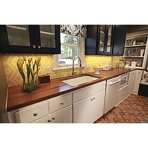 John Boos WALKCT-BL3625-V Blended Walnut Counter Top with Varnique Finish, 1.5" Thickness, 36" x 25"