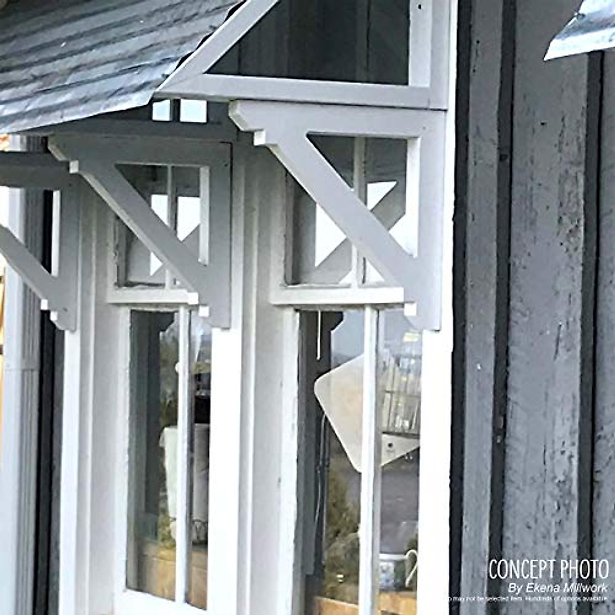 Ekena Millwork BKT05X04X10WG 5 1/4-Inch W x 4 1/2-Inch D x 10-Inch H Wigan Bracket