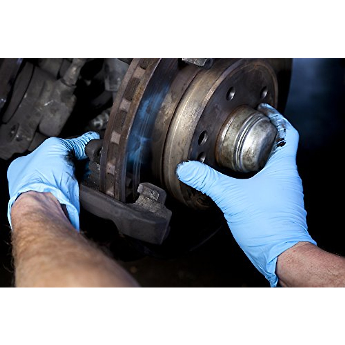 Adenna EPW446 Empower 8 mil Powder-Free Nitrile Exam Gloves, Medical Grade, Blue, Large, Box of 100