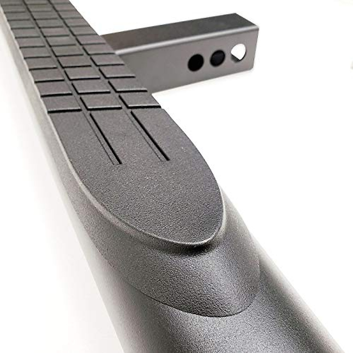 LEDIN 36" Lx3 Hx3 W Towing Hitch Step Bar 2" Receiver Black 3" Round Curved Universal Truck Trailer Rear Bumper Guard