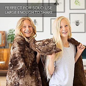 Luxury Plush Blanket - Cozy, Soft, Fuzzy Faux Fur Throw Blanket for Couch - Ideal Comfy Minky Blanket for Adults for Cold Nights by Everlasting Comfort