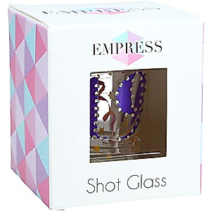 Pavilion Gift Company 19th 2 oz Birthday Shot Glass, Purple