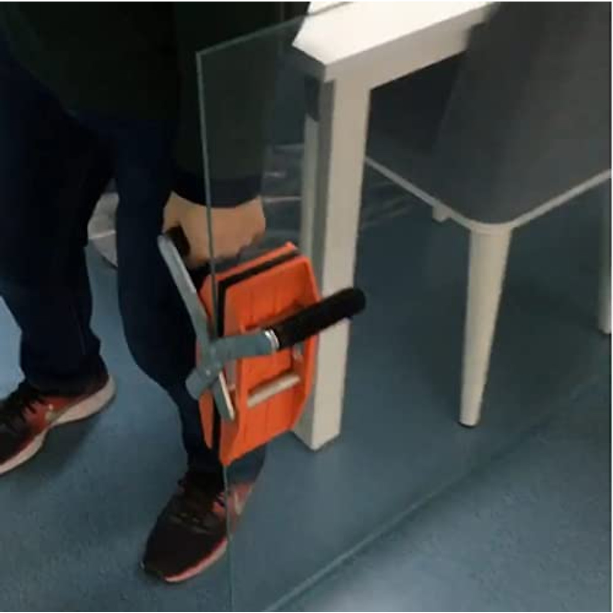 E-Found 2PCS Doubld Handed Carrying Clamps,2.36 inch Granite Stone Panel Carriers Lifing Tools for Granite Stone Quartz Worktops Slabs Marble with Rubber-lined 770lbs Moving Glass Clamp