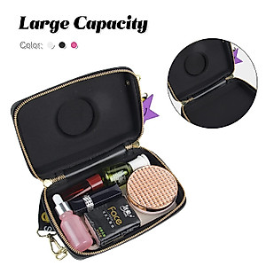 KUANG! Women Fashion Camera Shaped Crossbody Handbag PU Leather Vintage Shoulder Bag Novelty Clutch Box Purse