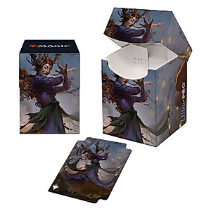 Ultra Pro - Magic: The Gathering Commander Innistrad Midnight Hunt Leinore, Autumn Sovereign PRO 100+ Card Deck Box & 100 Card Sleeves, Ultimate Collectible Card Protection