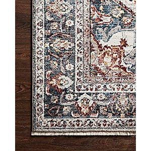 Loloi II Samra SAM-09 Ivory / Denim Oriental Area Rug 2&#039;-3&quot; x 3&#039;-10&quot;